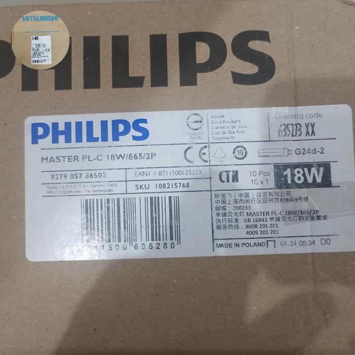 Jual LAMPU PLC 18 WATT / PHILIPS 865 2 PIN - Jakarta Pusat - bighitelectric | Tokopedia