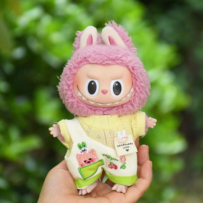 Jual baju labubu macaron / kostum boneka / Labubu cloth - ovrl yellow ...
