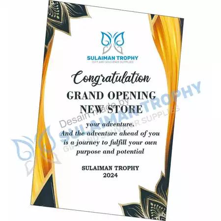 Jual Plakat Akrilik / Acrylic Bevel UV Print LANGSUNG JADI Tinggi 20cm ...