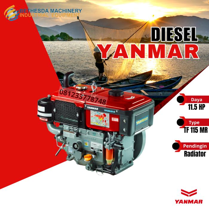 Jual Mesin Penggerak Solar 11.5 HP Diesel YANMAR TF 115 MR Radiator ...
