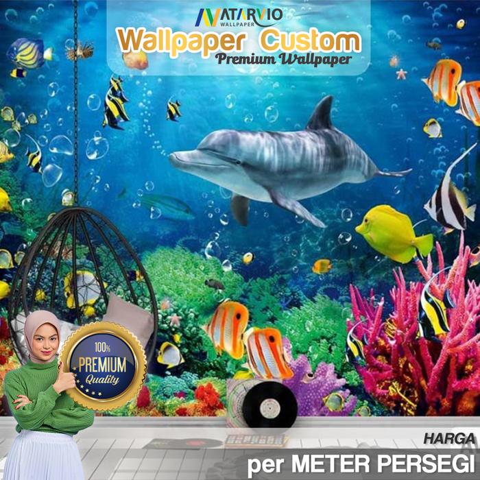 Jual WALLPAPER BAWAH LAUT 3D SERIES A- WALLPAPER CUSTOM BAWAH LAUT ...