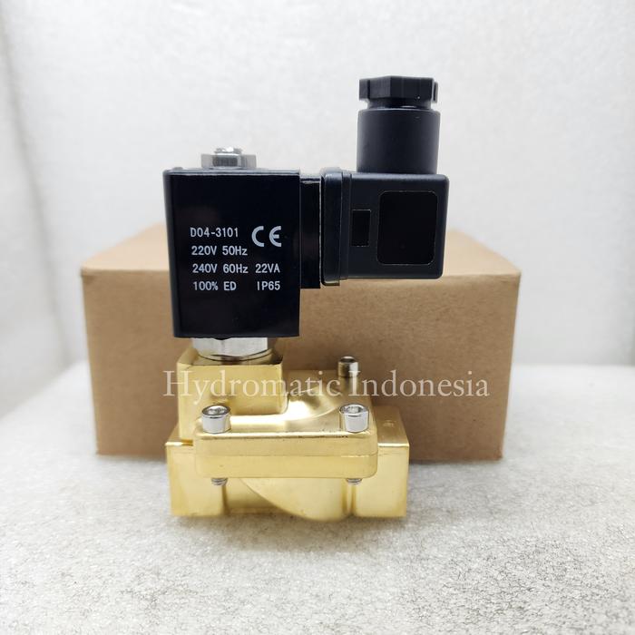 Jual SOLENOID VALVE 2 WAY DMC NORMAL CLOSE / NC DRAT 1/2" INCH 16 BAR ...