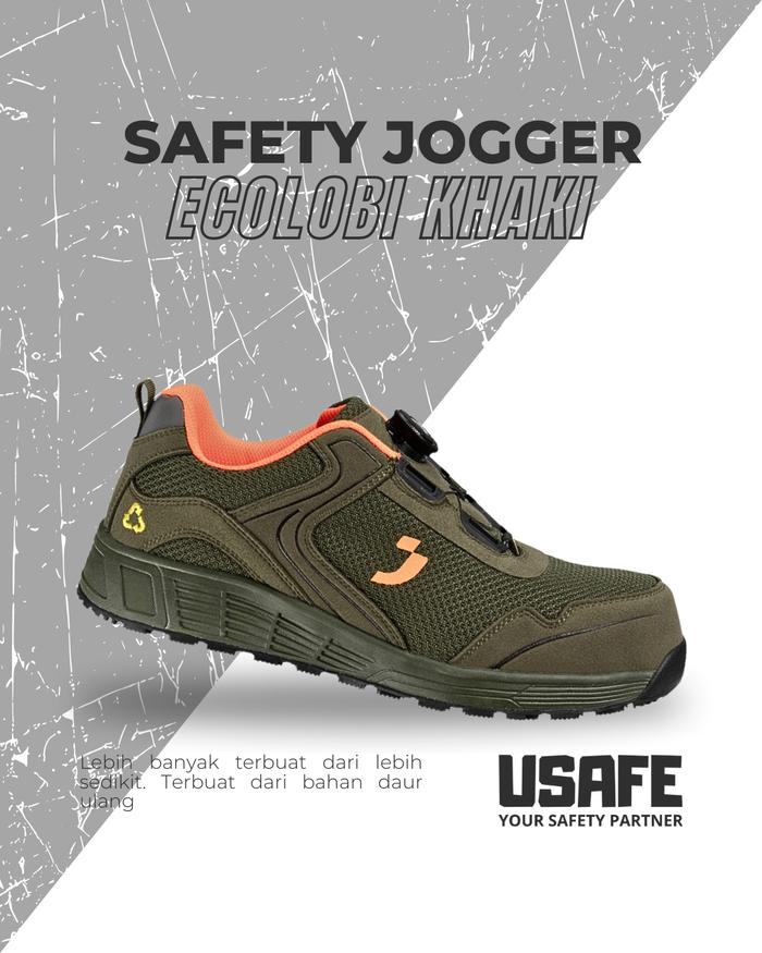 Jual Sepatu Safety Jogger ECOLOBI Khaki S1P LOW TLS - 41 - Kab. Gresik ...