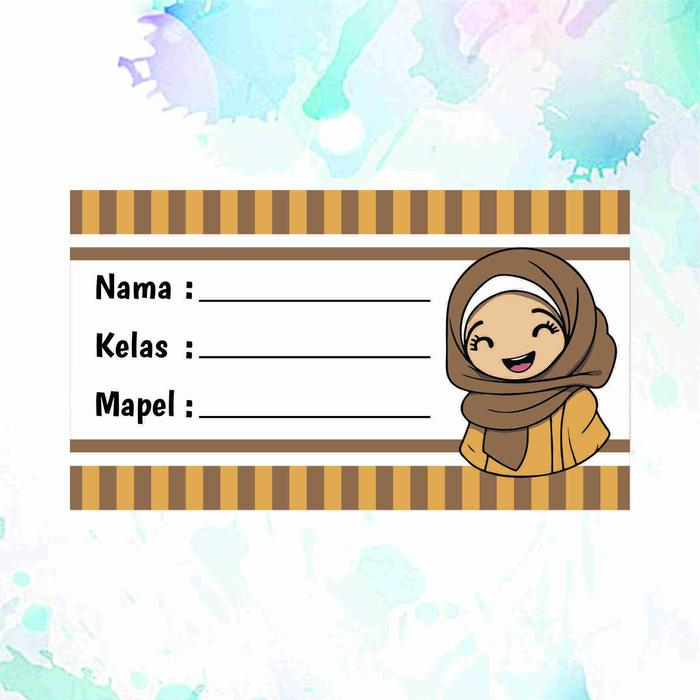 Jual STIKER MAPEL / LABEL BUKU / STIKER NAMA / STIKER MATA PELAJARAN ...