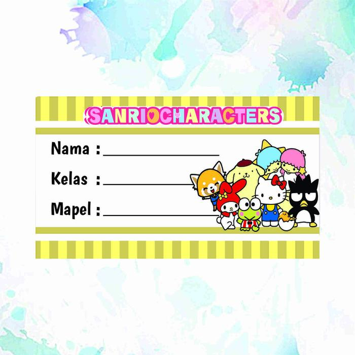 Jual STIKER MAPEL / LABEL BUKU / STIKER NAMA / STIKER MATA PELAJARAN ...