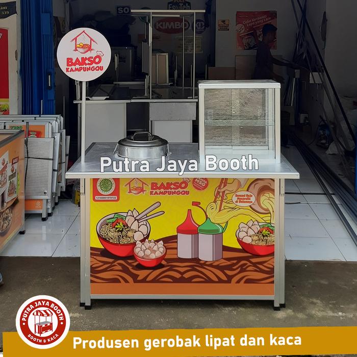 Jual Booth Portable + Dandang Bakso + gambar ukuran P. 120 L.80 T.80 ...