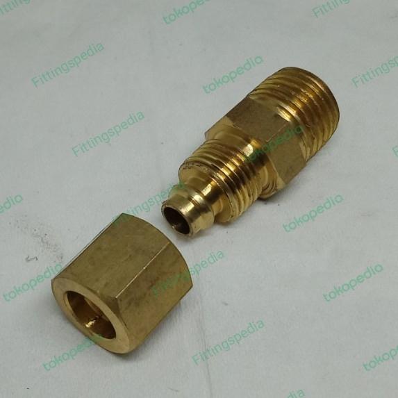 Jual Fitting Male Connector Straight model Festo 8mm OD X 1/8" Bsp Brass - Jakarta Barat ...