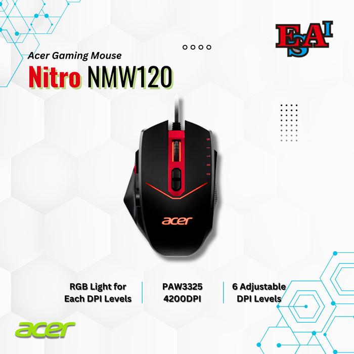 Jual Acer Nitro NMW120 RGB Gaming Mouse 4200DPI - Jakarta Utara ...