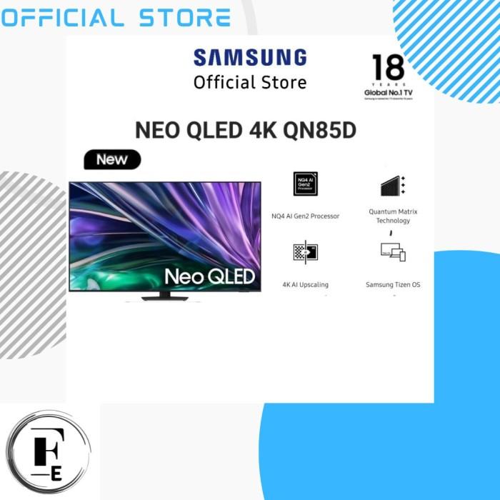 Promo SAMSUNG 85QN85D / QN85D Neo QLED 4K UHD Tizen OS Smart TV 85 Inch ...