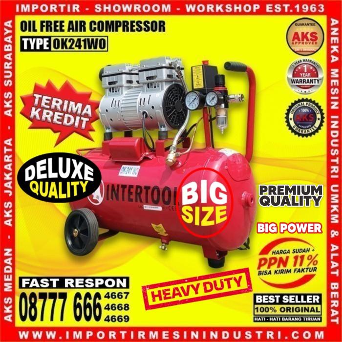 Jual Compressor 1 HP 24 Liter / Oil Free Air Compressor 50 HZ AKS-OK241WO - Jakarta Utara ...