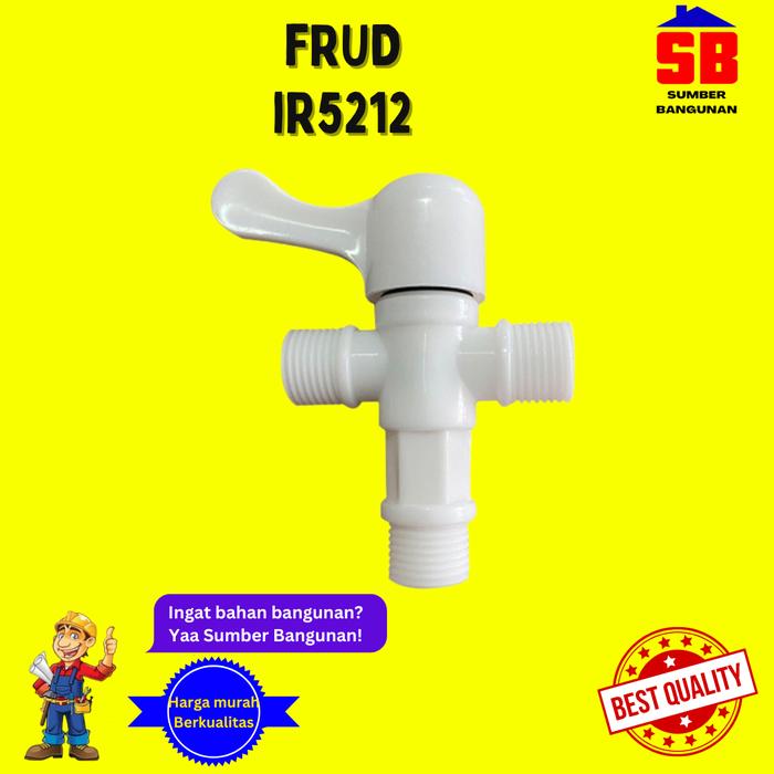 Jual FRUD IR5212 STOP KRAN CABANG PLASTIK TWO WAY ANGLE VALVE STOP KRAN ...