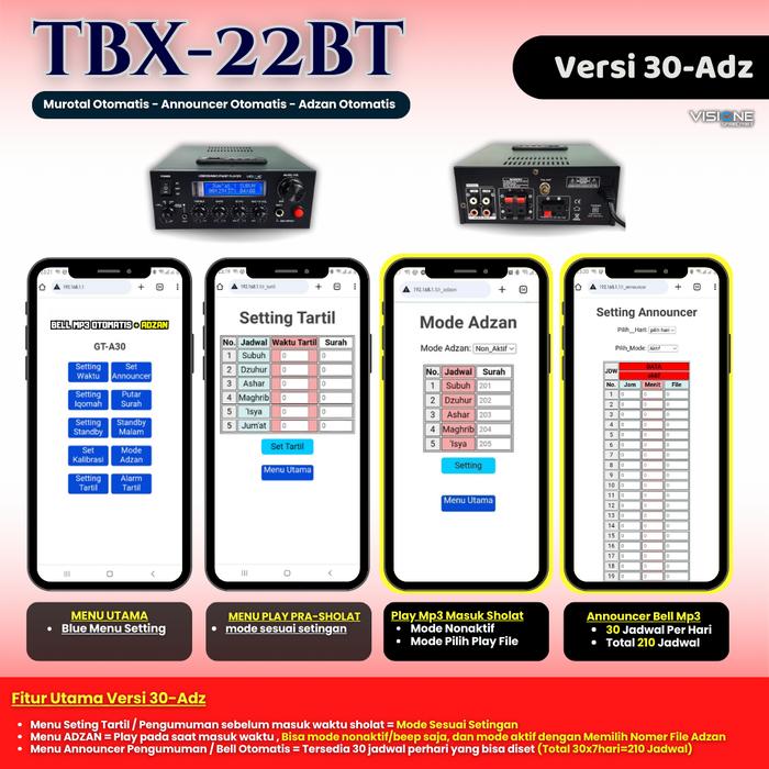 Jual Auto Tartil & BEL SEKOLAH PONDOK ANNOUNCER JAM SHOLAT PLUS ...