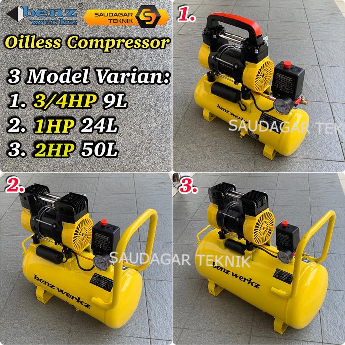 Jual Mesin Kompresor Angin Oiless Oilless Silent Kompressor Tanpa Oli ...
