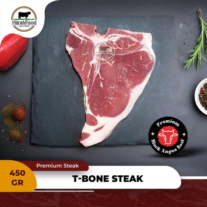 Jual Hijrahfood Beef T-Bone Steak Black Angus Grain-Fed AUS | Beef ...