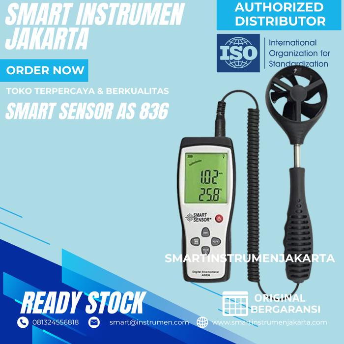Jual Anemometer Smart Sensor AS836 Certificate Wind Tester AS-836 AS ...