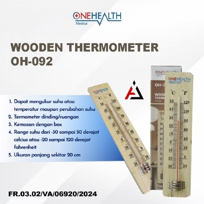 Jual Termometer Ruangan Kayu Gea / Thermometer Ruangan / Wooden ...