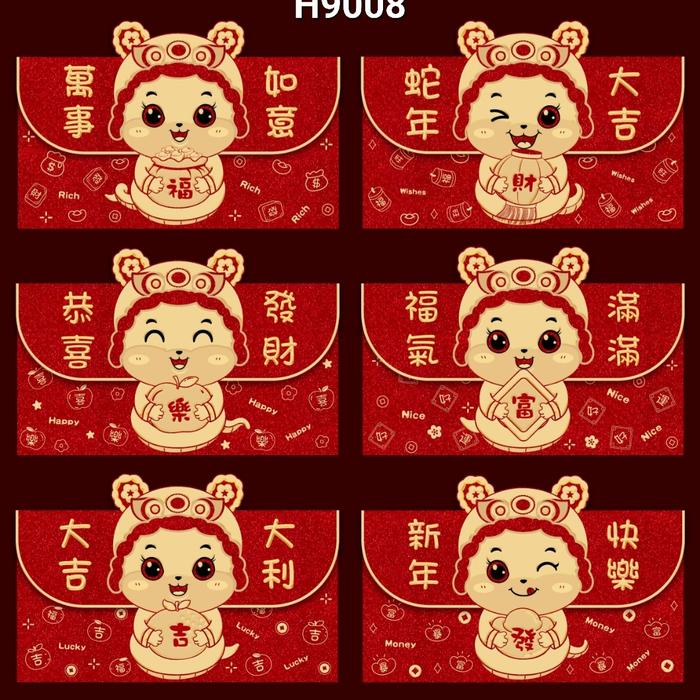 Promo NEW Angpao Ular Premium isi 6 Angpau 2025 isi 6 Tebal Murah ...