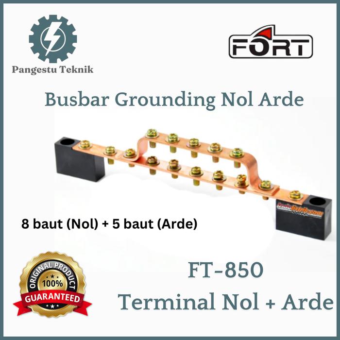 Jual FT-850 Busbar Grounding Bar Plat Tembaga / Busbar Terminal Nol ...
