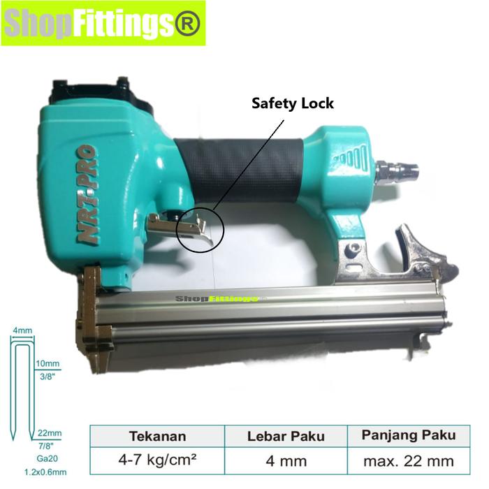 Jual 422 J Mesin Paku Tembak Angin 422J Model U Staples Air Nailer Gun ...