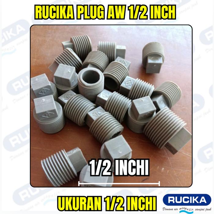 Jual Plug Penutup Sambungan Saluran Pipa Drat Ulir PVC Paralon Ukuran 1 ...
