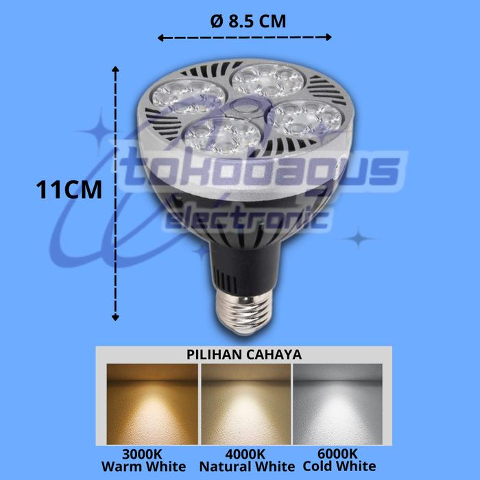 Promo Lampu sorot spotlight par light e27 35w spotlight led 35w led ...