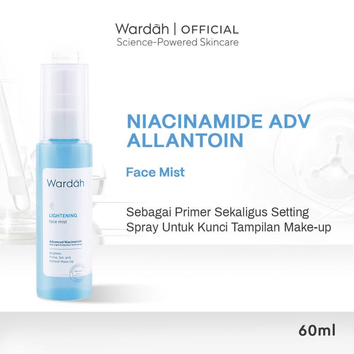 Promo Wardah Lightening Face Mist 60 ml - Face Mist 3-in-1 dengan 4X ...