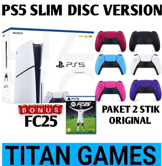 Jual PS5 Sony Playstation 5 Original - PAKET 2 STIK, DISC INDO+FC25 ...