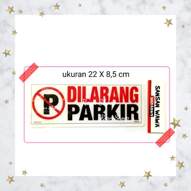 Jual signboard sign board label peringatan petunjuk penanda akrilik ...