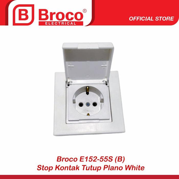 Jual Broco Stop Kontak Tutup E152 Plano Standard Putih - Jakarta Timur ...
