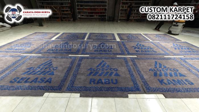 Jual KARPET LIFT CUSTOM UKURAN & WARNA + PENAMBAHAN TULISAN HARI + LOGO ...