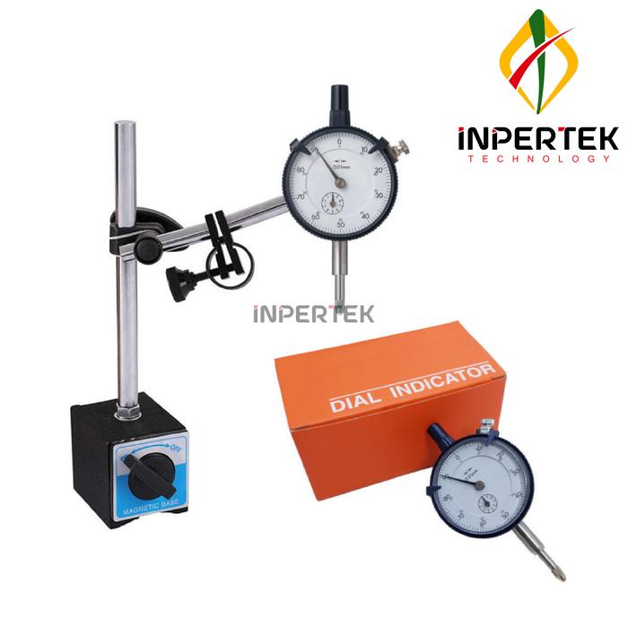Promo Paket Dial Indicator 2046S + Magnetic Base Test Stand Gauge Pick ...