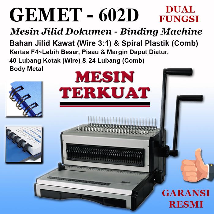 Jual Mesin Jilid Spiral Plastik & Kawat (Wire 3:1), Kertas F4 (Bisa A3 ...