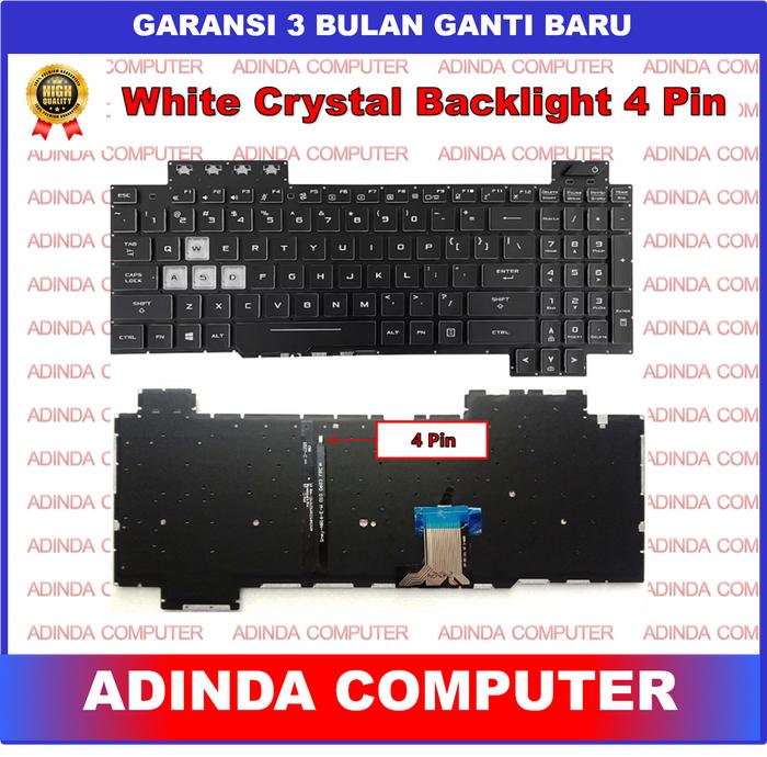 Jual Keyboard Asus TUF FX504 FX504GE FX504GM FX505 FX505D FZ80G ...