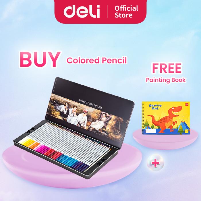 Jual Deli Pensil Warna Cat Air / Watercolor Pencil - 72C Warna/color ...