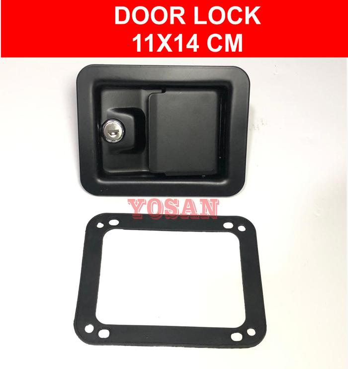 Jual DOOR LOCK / DOORLOCK HITAM BESI SEDANG GENSET PANEL 11X14 CM ...