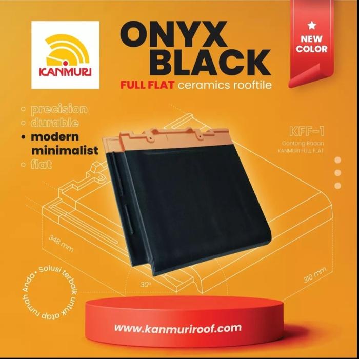 Jual genteng kanmuri full flat onyx black - Kota Tangerang - anugrah ...