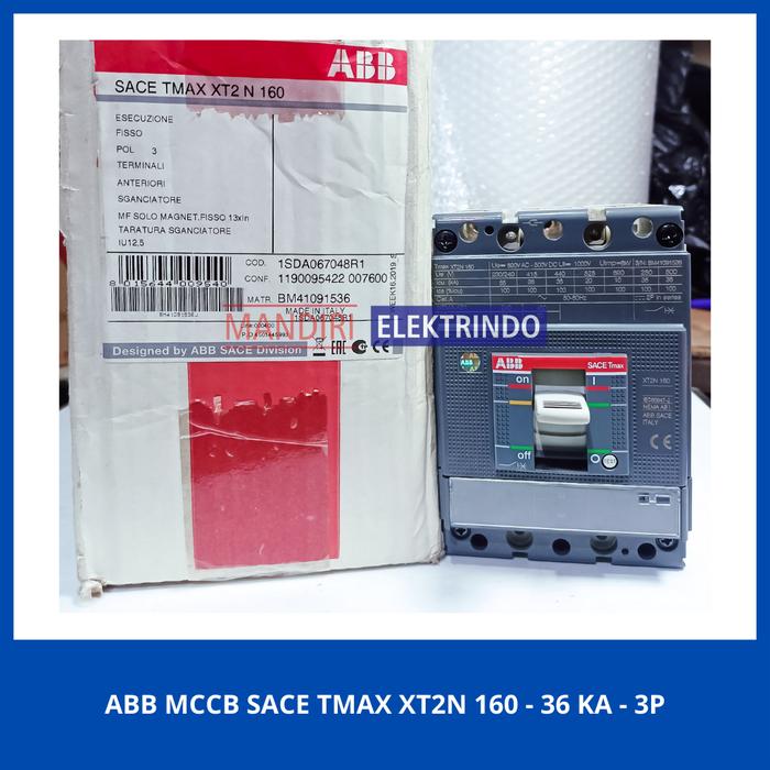 Jual ABB MCCB SACE TMAX XT2N 160 - 36 KA - 3P - Jakarta Pusat - Sentosa Mandiri Elektrik | Tokopedia