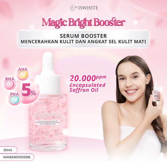 Promo [NEW LAUNCHING] ISWHITE 5% AHA BHA PHA Body Booster Exfoliating Serum with 20000 ...