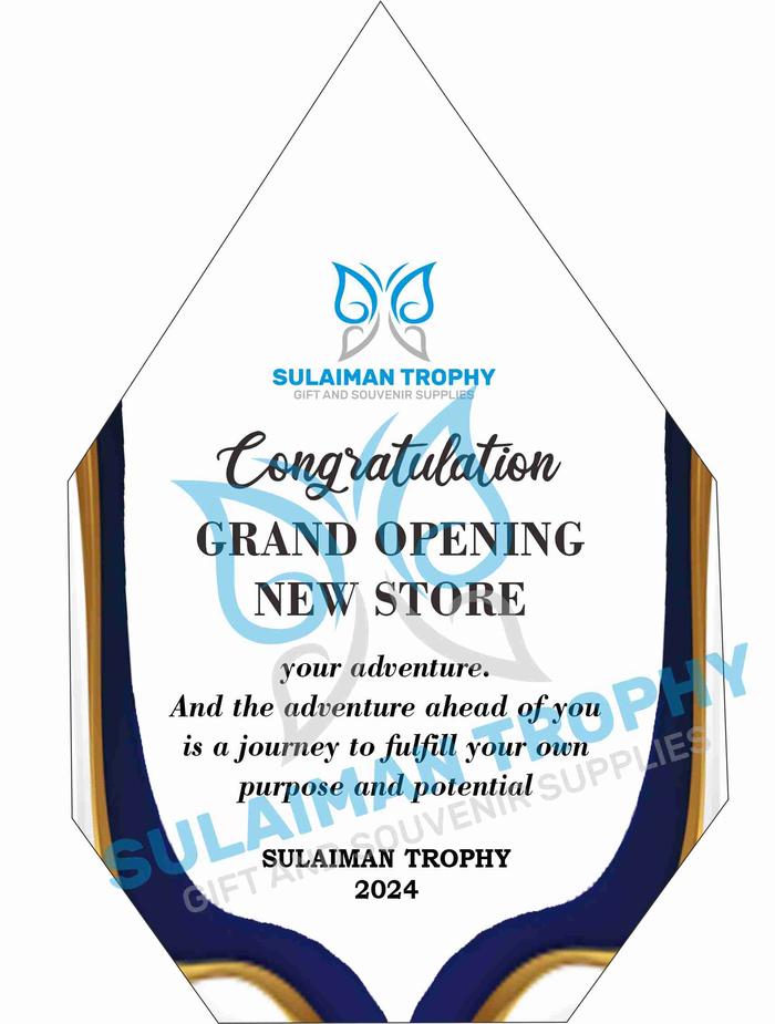 Jual Plakat Akrilik / Acrylic Bevel UV Print LANGSUNG JADI Tinggi 20cm ...