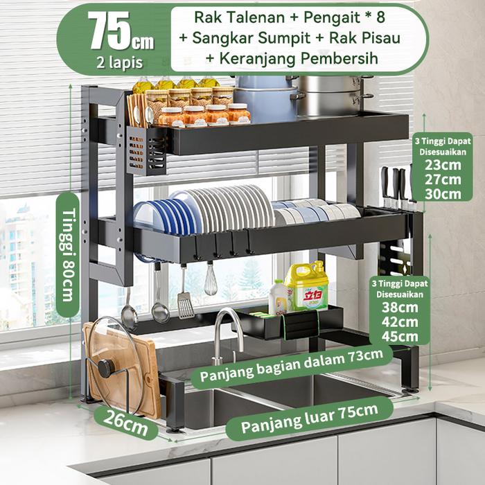 Jual Rak dapur sinki wastafel pintu kabinet rak piring rak pinggan ...