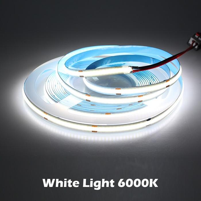 Jual COB led strip 12v lebar 4mm per 50cm - Putih, 50cm - Kab. Bandung ...