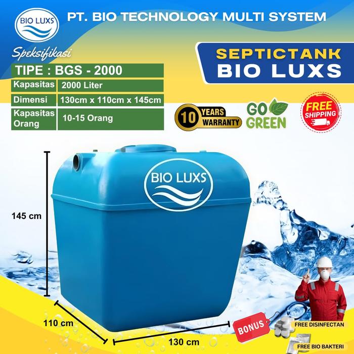 Jual Septic Tank Bio, Biotech, Biofil, Bioluxs BGS 2000 liter - Kab ...