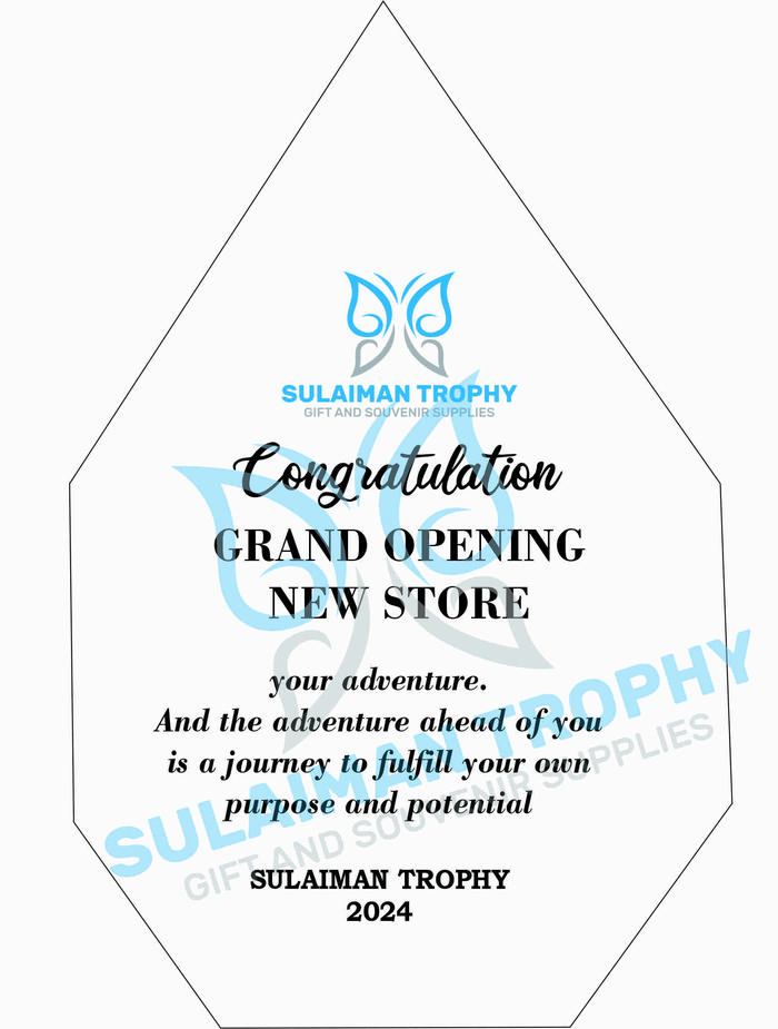 Jual Plakat Akrilik / Acrylic Bevel UV Print LANGSUNG JADI Tinggi 20cm ...