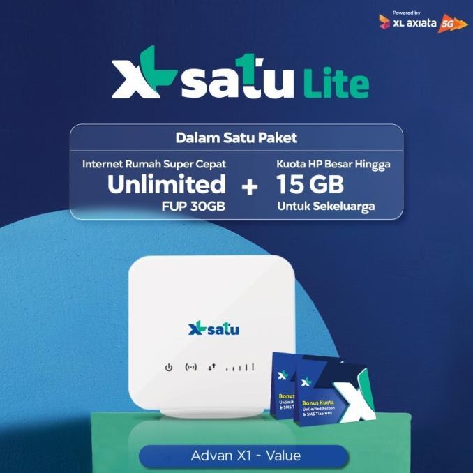 Jual XL SATU Lite Value ADVAN X1 Wifi Unlimited 30 GB + Kuota HP 15 GB ...