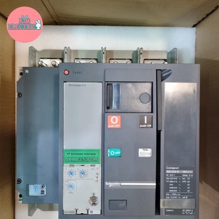 Jual MCCB SCHNEIDER NS1250N 4P 1250A 50KA MOTORIZED MICROLOGIC 2.0 33480E - Jakarta Pusat - Kim ...