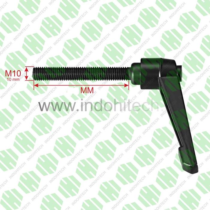Jual Adjustable Handle Clamp Lever Male Thread M10 x 100 mm - Kab ...
