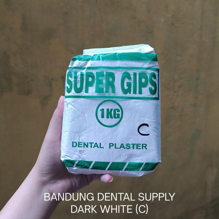 Jual DENTAL PLASTER SUPER GIPS 1kg PUTIH WHITE BUBUK - C - DARK WHITE ...
