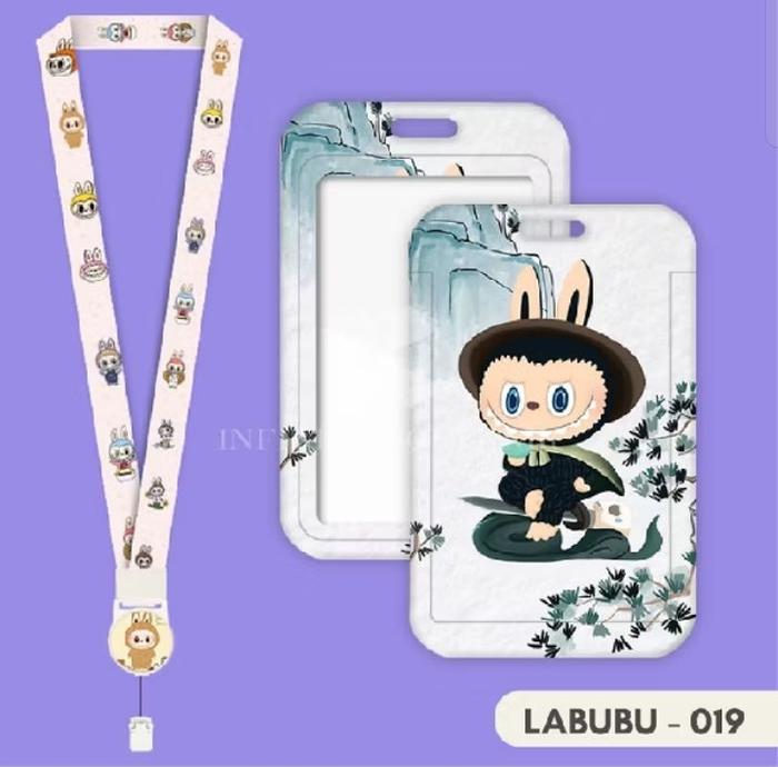 Jual Nametag Holder Motif Labubu Lucu / ID Card Holder Labubu - Labubu ...