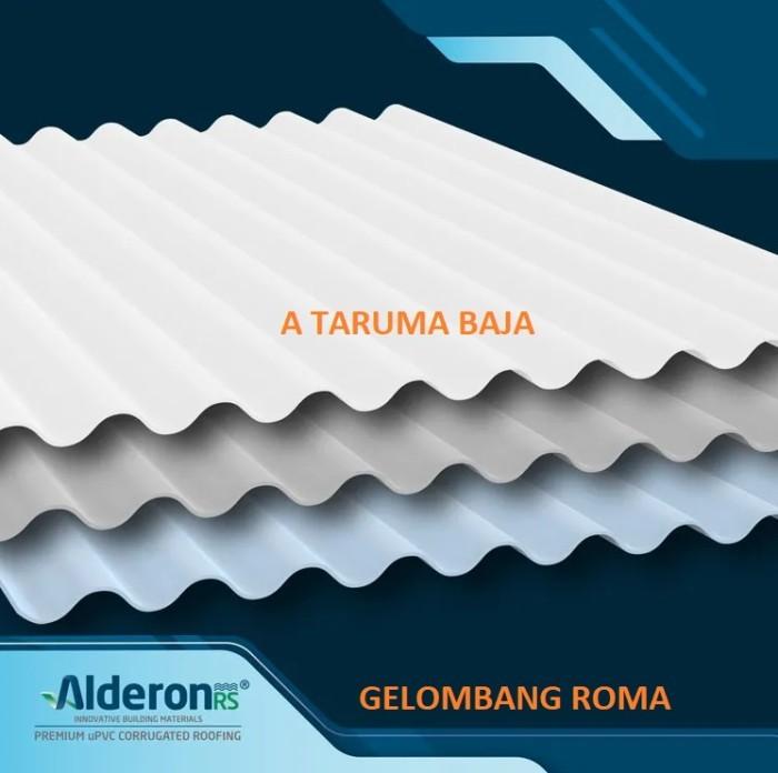 Jual Alderon RS Roma Panjang 2 mtr, Kirim Kurir Toped, Atap UPVC Single Layer 1.2mm, Type ...