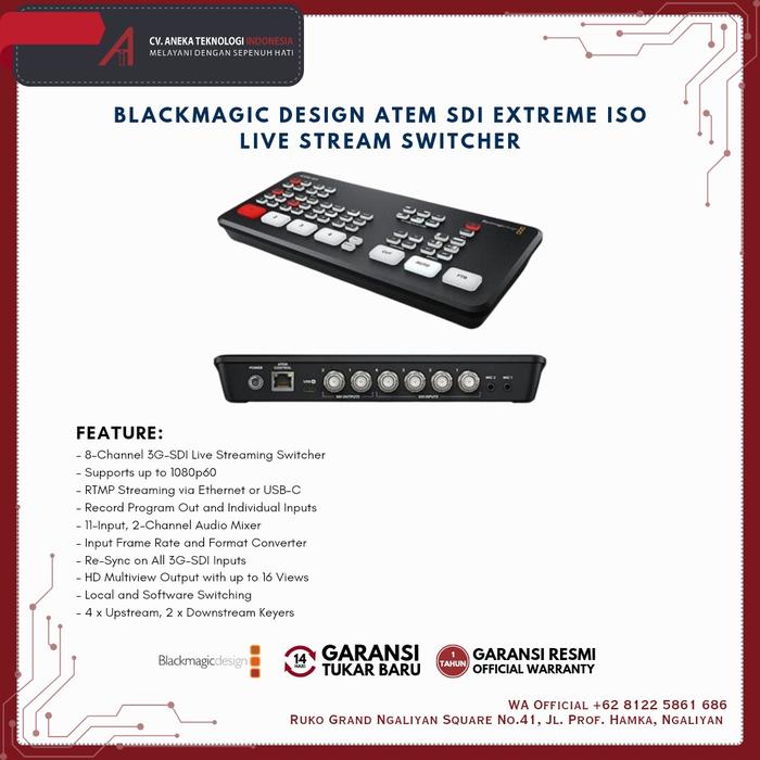 Jual Blackmagic Design ATEM SDI | ATEM SDI PRO ISO | ATEM SDI EXTREME ...